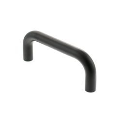 Atlantic D-Shaped Bolt Fix Round Pull Handle - Matt Black (150mm x 19mm ...