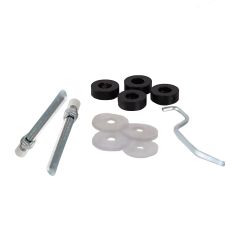 Atlantic D-Shaped Bolt Fix Round Pull Handle - Matt Black (600mm x 19mm ...