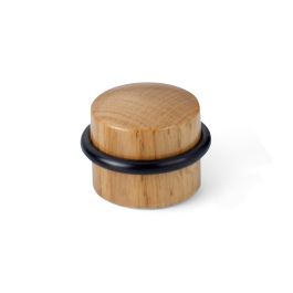 Beautiful Round Wooden Door Stop with Rubber Bumpers | Dortech Direct