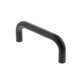 Atlantic D-Shaped Bolt Fix Round Pull Handle - Matt Black (150mm x 19mm ...