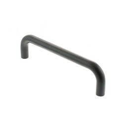Atlantic D-Shaped Bolt Fix Round Pull Handle - Matt Black (225mm x 19mm ...