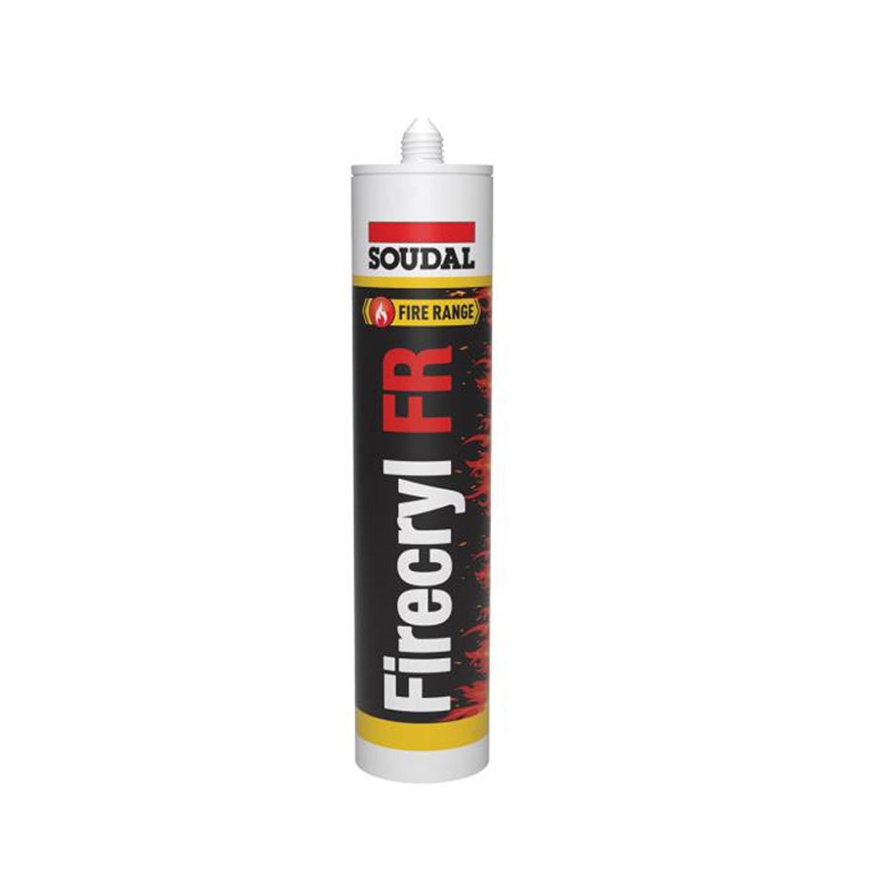 Soudal FireCryl FR Acrylic Sealant - White (310ml) | 106329 |Dortech Direct