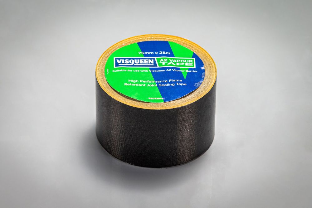 Visqueen FR+ Vapour Tape (75mm x 25m) | Dortech Direct | E2559 | RS073914