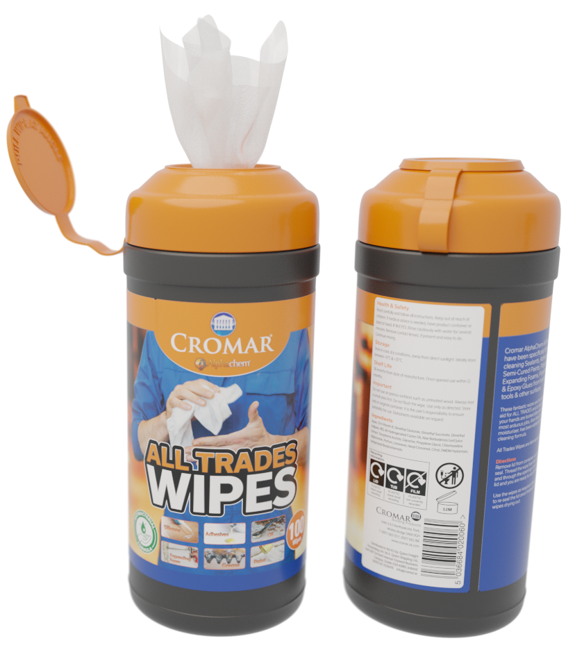 Cromar Alpha Chem Grafters All Trades Wipes (100 Wipes) | Dortech ...