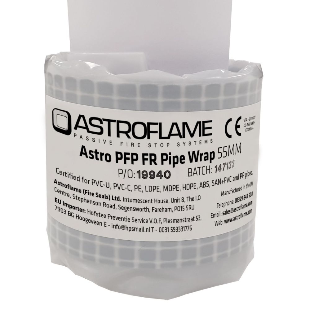 Astro PFP FR CE Intumescent Pipe Wrap - 55mm