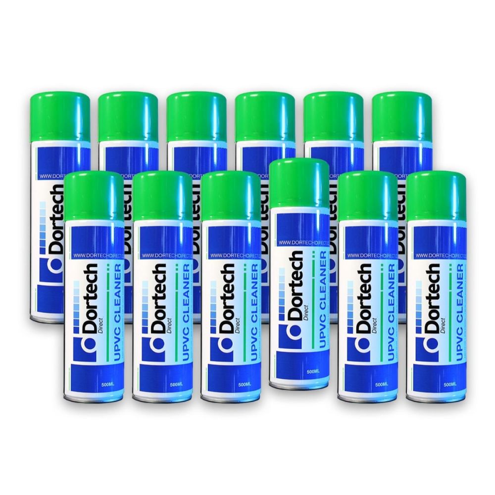 Box of 12 Dortech Direct UPVC Cleaner Sprays (500ml)
