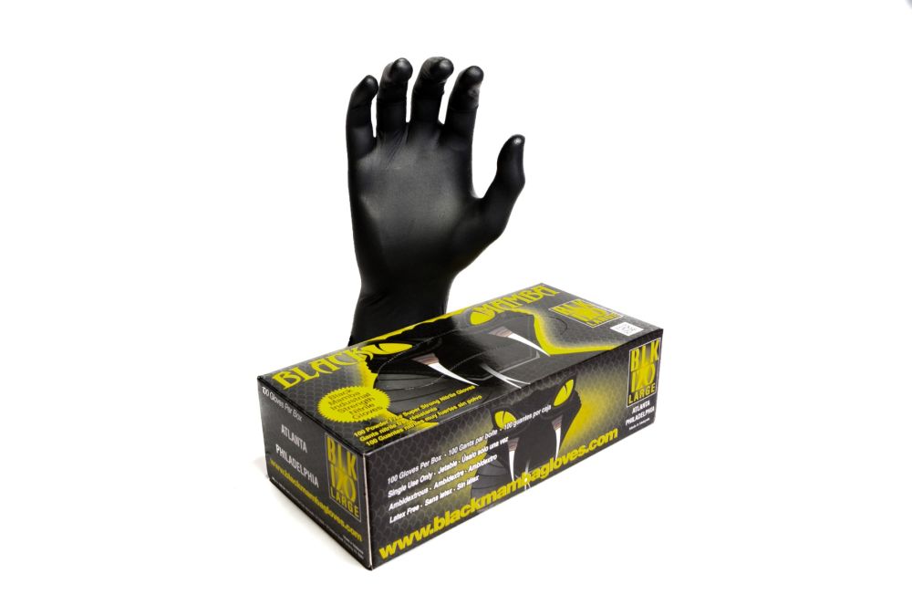 Black Mamba Nitrile Disposable Gloves - box of 100|Dortech Direct