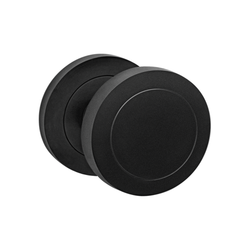 Karcher EK530 Stainless Steel Round Rose Door Knob | Cosmos Black