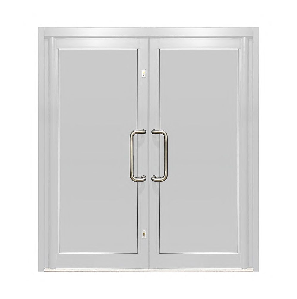 Aluminium Double Door Full Panel - White RAL 9010 | Dortech Direct | DD0062
