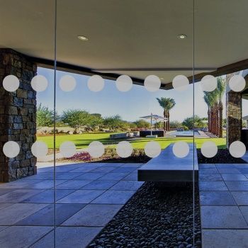 Manifestation Film for Glass - 50mm Dots x 50mm Space |Dortech Direct