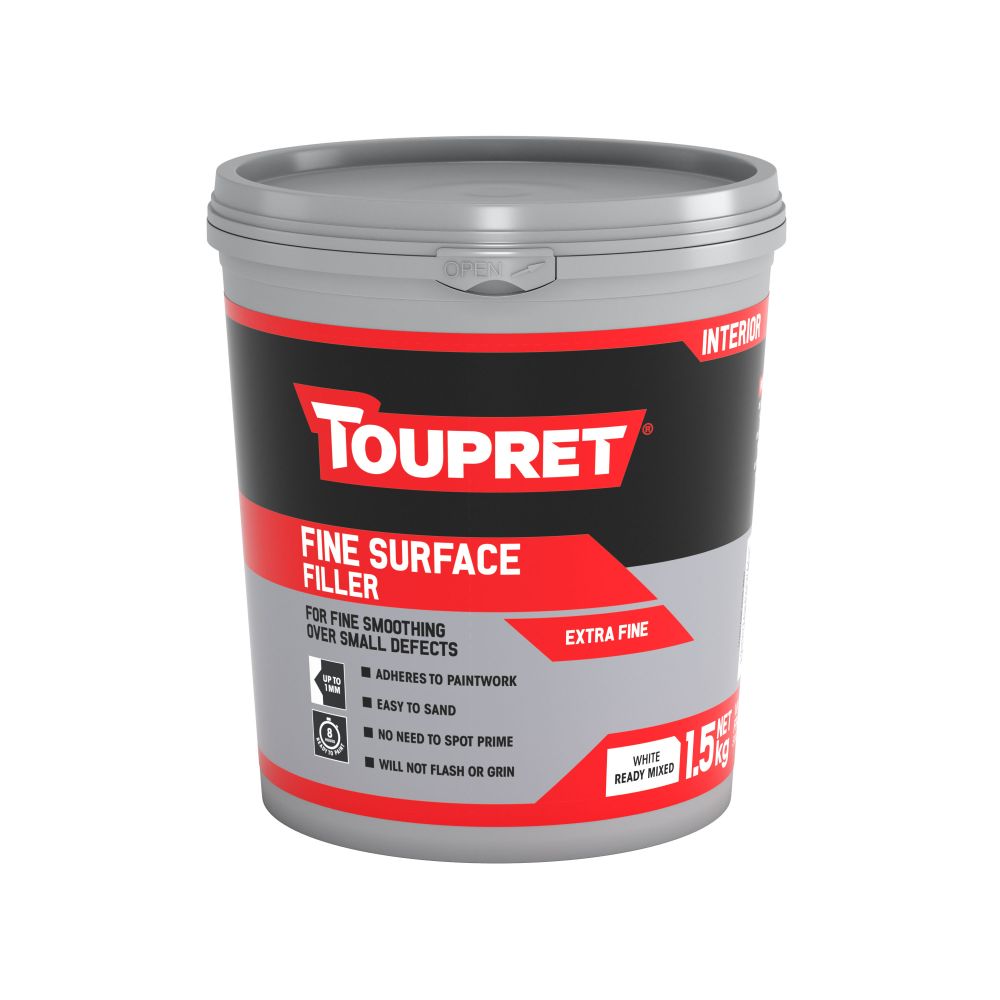 Toupret Fine Surface Filler - Extra Fine, Ready Mixed | Dortech Direct ...