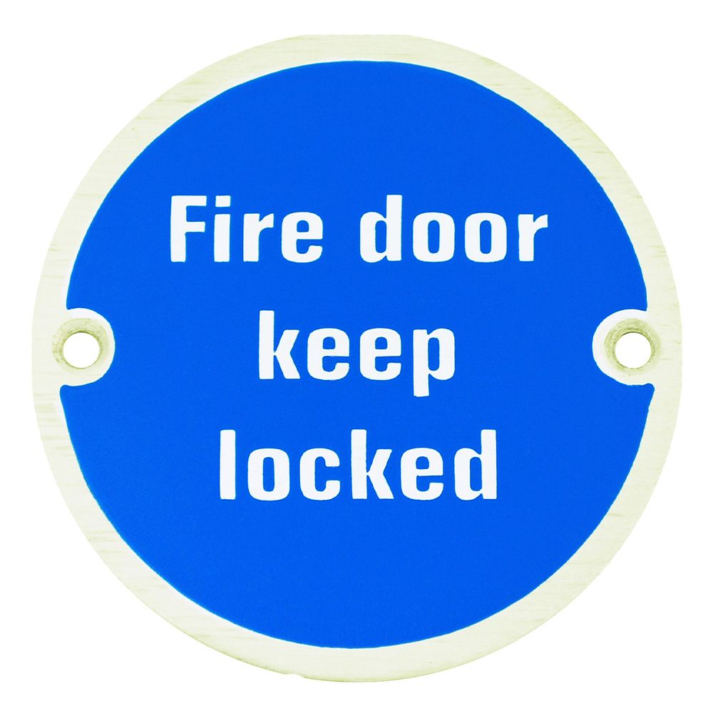 Fire Door Keep Locked Sign |Dortech Direct