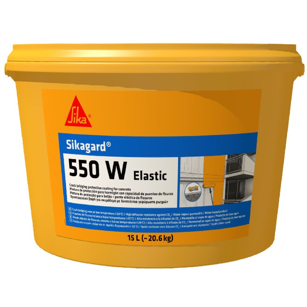 Sikagard 550W Elastic Protective Coating for Concrete - RAL 7016 (15L ...