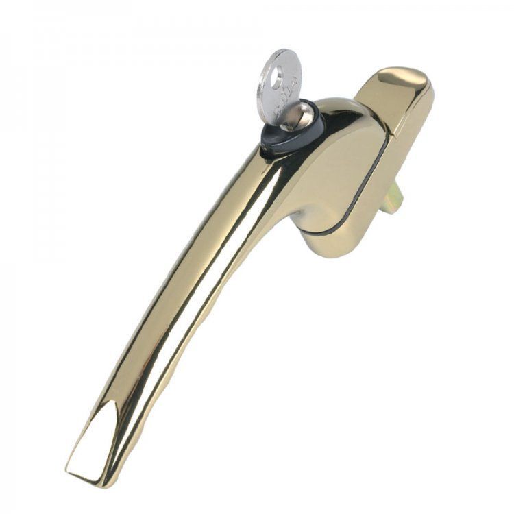 ProLinea Locking Espag Inline Window Handle - Gold | B6036 | Dortech Direct