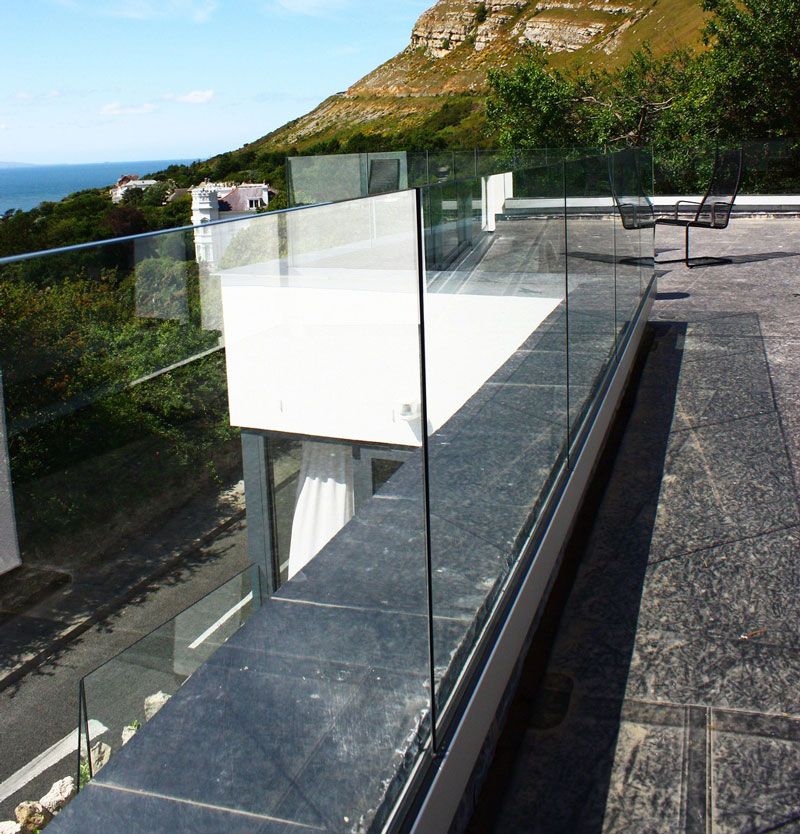 Q-Railing Frameless Glass Base Channel - Top Mount