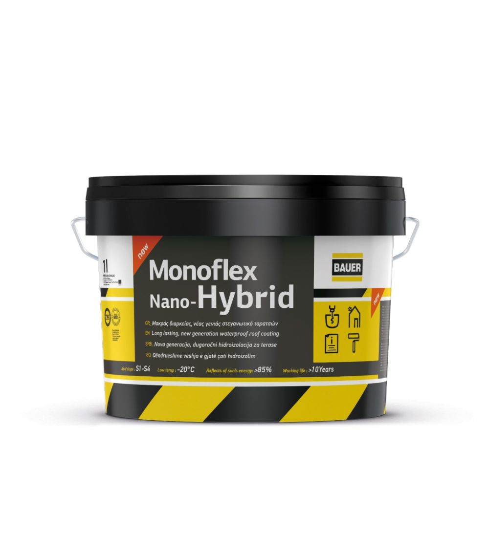 Bauer Monoflex Nano Hybrid Roof Coating - 5kg | Dortech Direct
