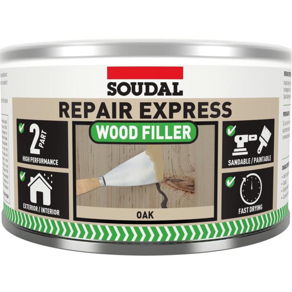Soudal Repair Express Wood 2 Part HP Filler (500g) | Dortech Direct ...