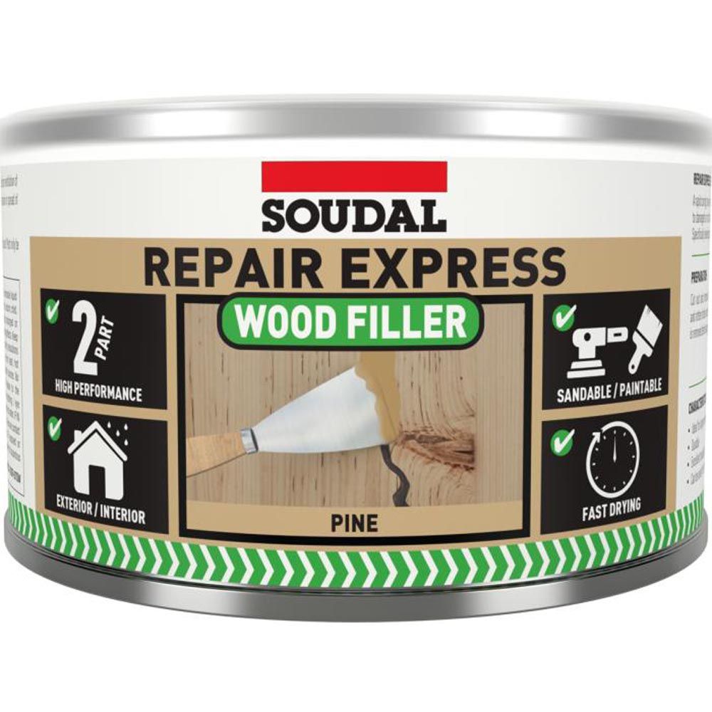 Soudal Repair Express Wood 2 Part HP Filler (500g) | Dortech Direct ...