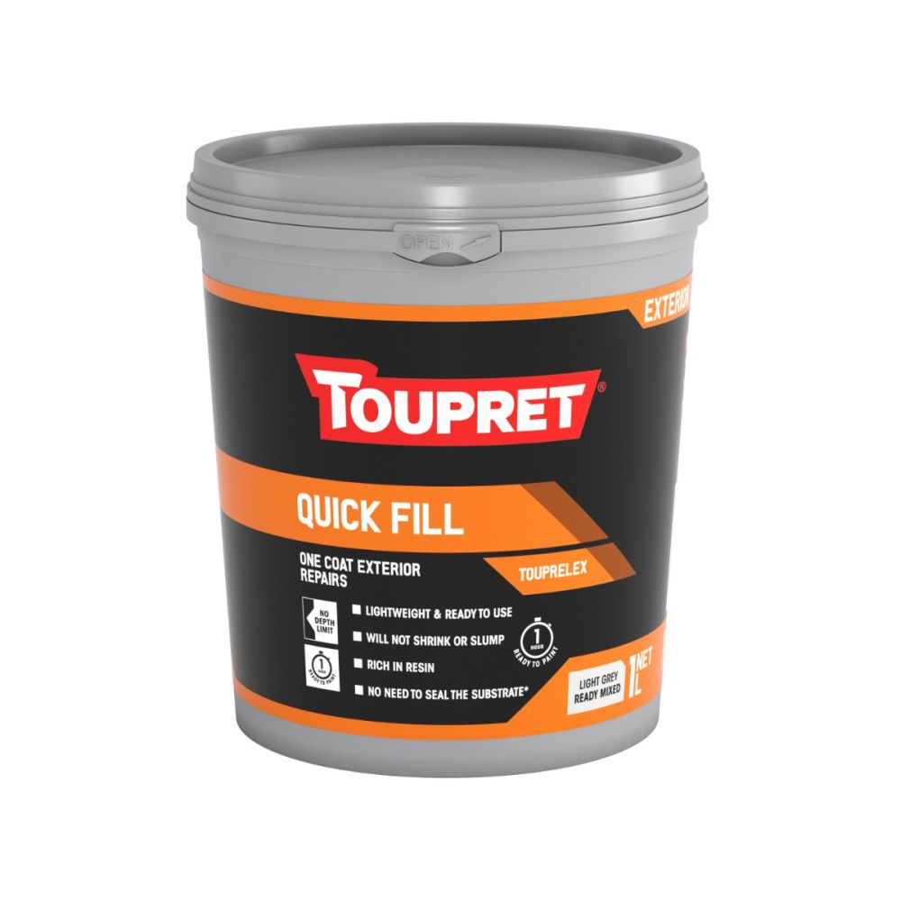Toupret Quick Fill - Touprelex, Ready Mixed (1L) | Dortech Direct | T9043