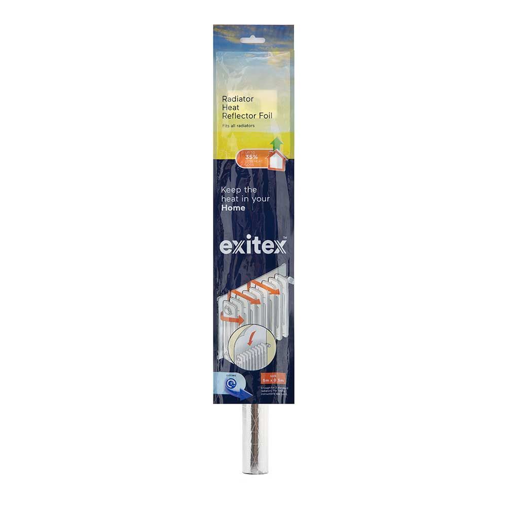 Exitex, Radiator, Heat, Reflector Foil, 5m x 50cm, Dortech Direct ...