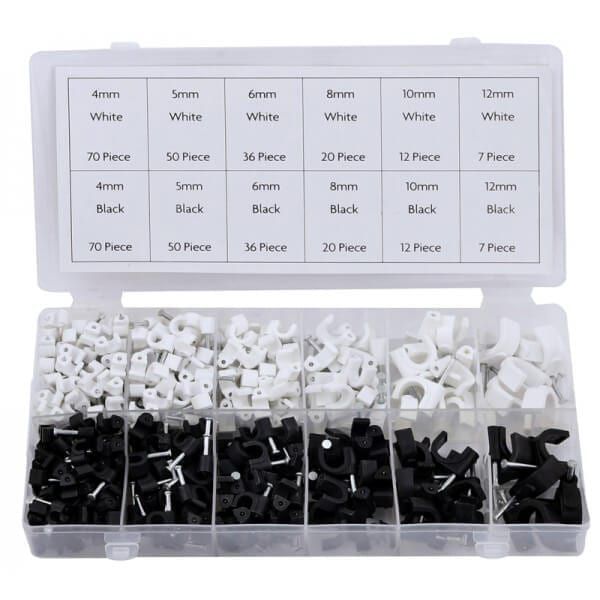 390pc Cable Clip Assortment | Dortech Direct