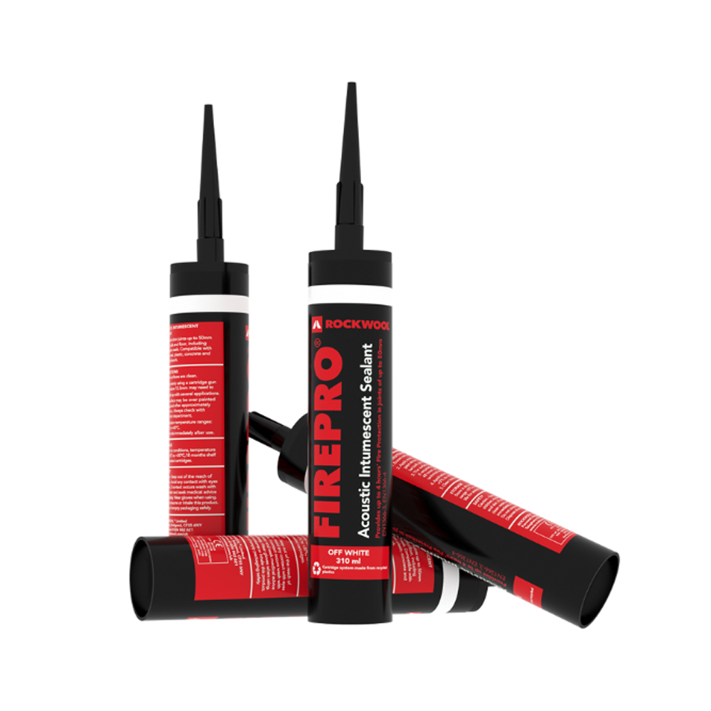 RockWool FirePro Acoustic Intumescent Sealant (310ml) | Dortech Direct | RW1002