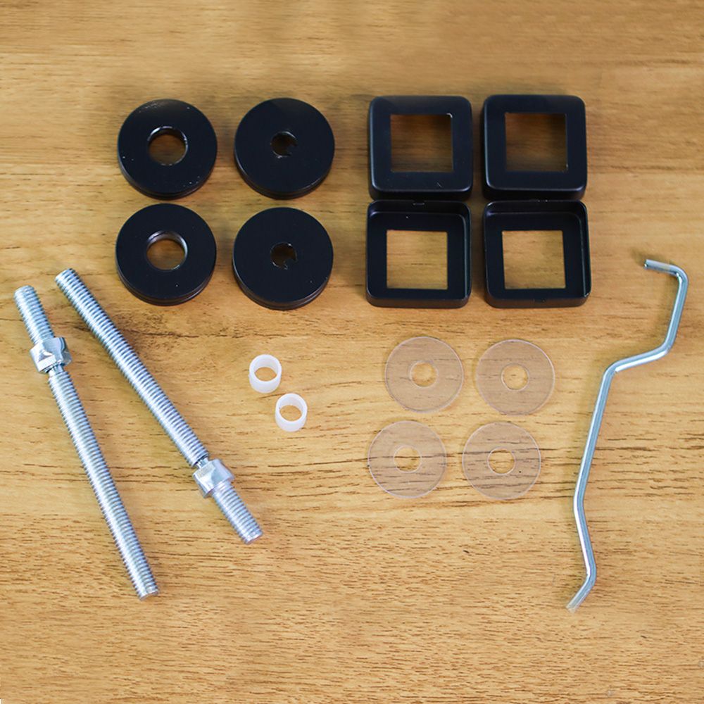 Atlantic Mitred Pull Handle Back to Back Fixing Kit - Matt Black (25mm ...