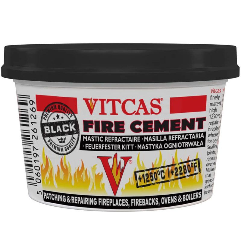 VITCAS Premium Fire Cement - Black (500g) | Dortech Direct | V5004