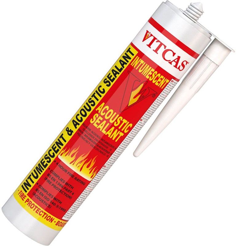 VITCAS Intumescent Acoustic Sealant - Fire Resistant Mastic (310ml ...