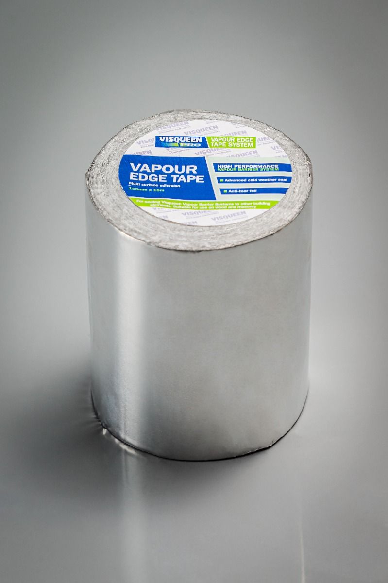 VisqueenPro Single Sided Vapour Edge Tape (150mm x 15m) | Dortech Direct | E2572 | RS020738