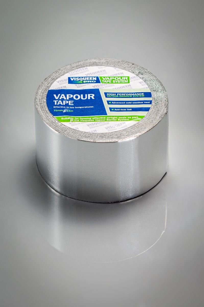 Visqueen PRO Single Sided Vapour Tape (75mm x 15m) | Dortech Direct ...