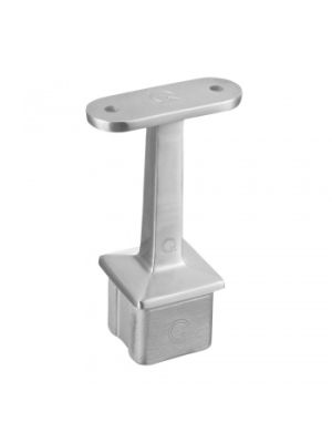 Square Adjustable Handrail Bracket - Wall Fix Plate to Flat Mount